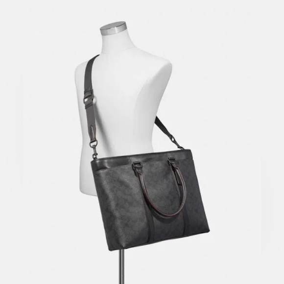 Coach | Bags | Coach Perry Business Tote In Signature Canvas | Poshmark